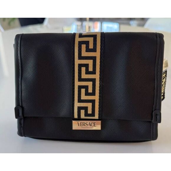 Versace | Bags | Versace Makeup Or Clutch Bag Blackgold 5x7x2 | Poshmark